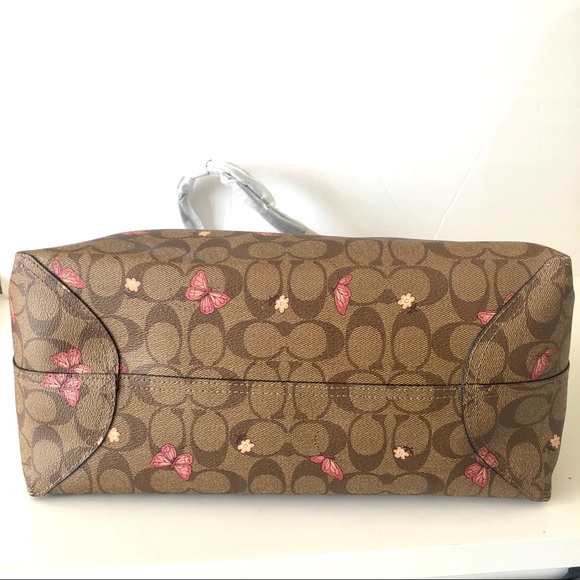 Coach | Bags | Coach Reversible City Tote Floral Butterfly Purse | Poshmark